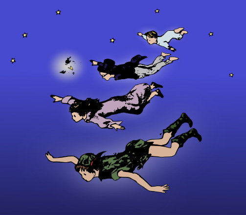 Flying Children Clip Art Image - ClipSafari