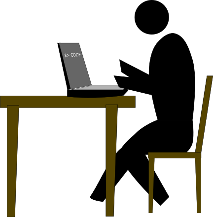 Person Working On Computer Clip Art Image - ClipSafari