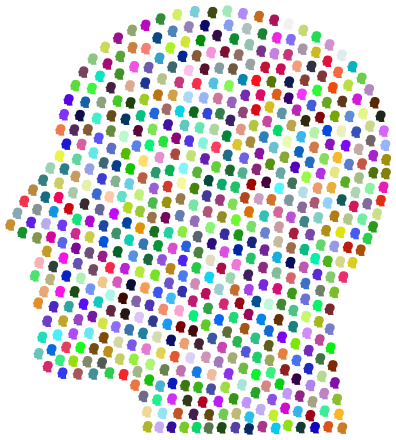 Colorful Head Silhouette Clip Art Image - ClipSafari