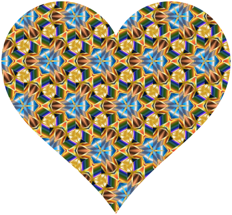 Heart with Pattern Clip Art Image - ClipSafari