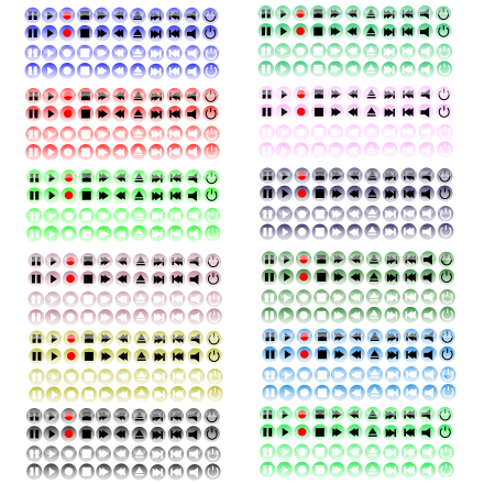 Various Video Control Buttons Clip Art Image - ClipSafari