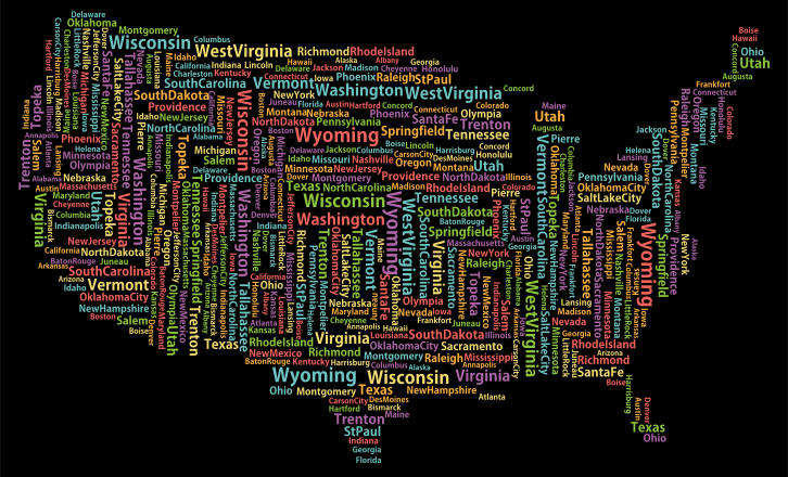 United States Word Cloud Clip Art Image - ClipSafari