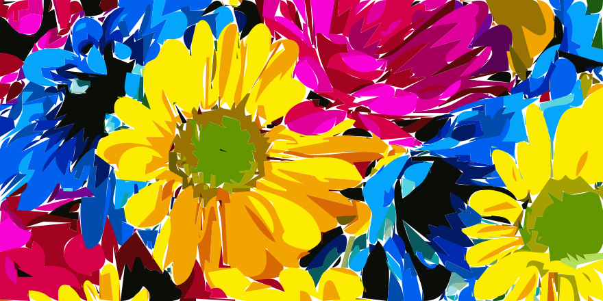Colorful Flowers Clip Art Image - ClipSafari