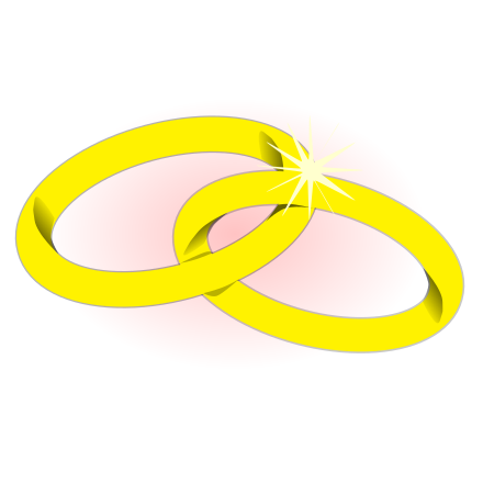 Two Golden Wedding Rings Clip Art Image - ClipSafari