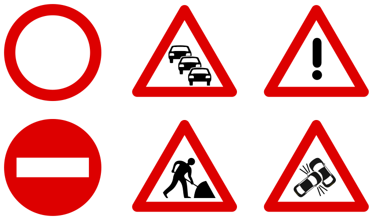 Red Traffic Signs Clip Art Image - ClipSafari
