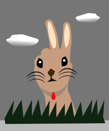 Bunny Peace Sign Clip Art Image - ClipSafari