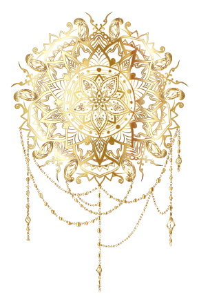 Gold Intricate Mandala Clip Art Image - ClipSafari