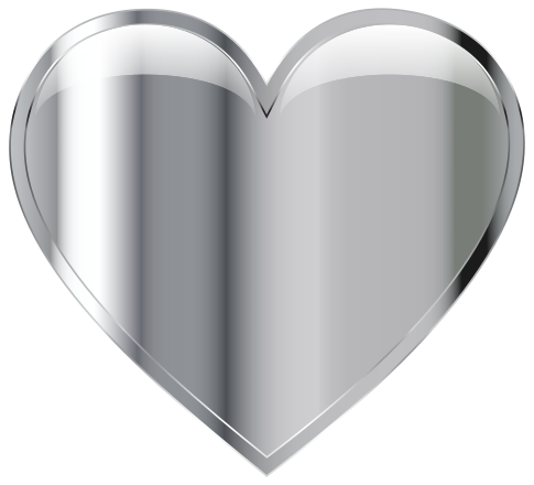 Silver Heart Clip Art Image - ClipSafari