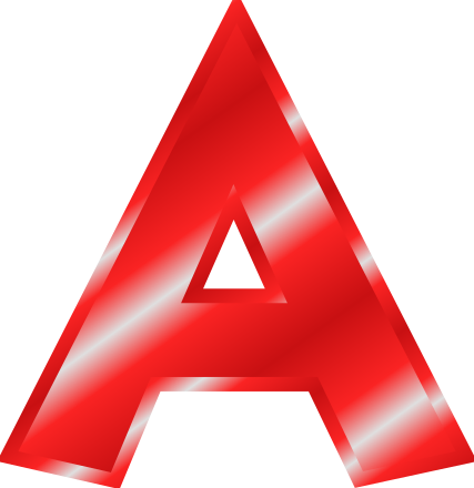 Red Letter A Clip Art Image - ClipSafari