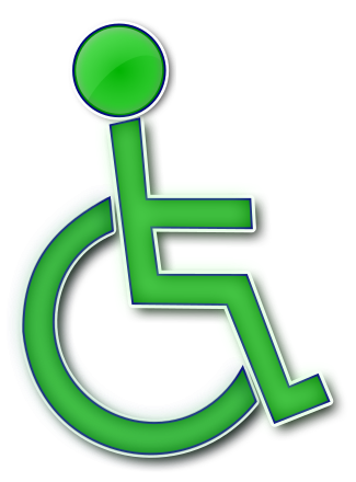 Green Handicap Icon Clip Art Image - ClipSafari