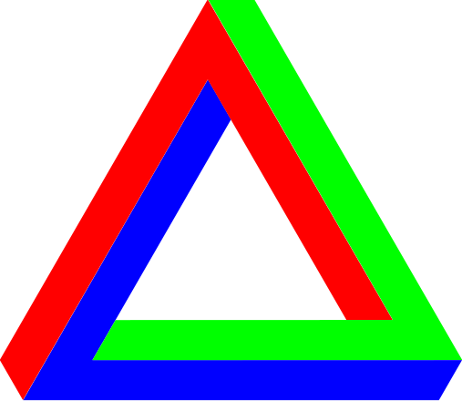 Color Triangle Illusion Clip Art Image - ClipSafari