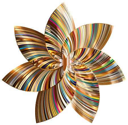 Colorful Flower Line Art Clip Art Image - ClipSafari