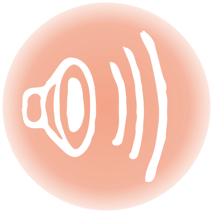 Orange Circle with Sound Wave Clip Art Image - ClipSafari