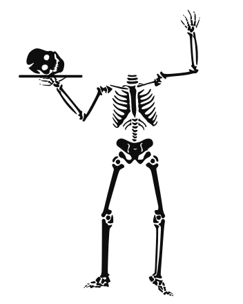 Skeleton Waiter Clip Art Image - ClipSafari