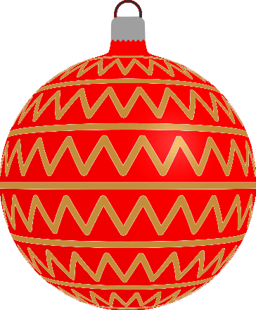 Red Christmas ornament Clip Art Image - ClipSafari