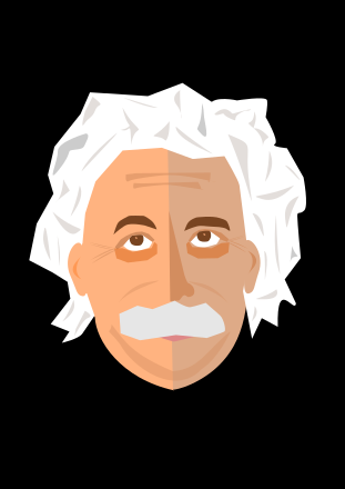 Einstein Head Clip Art Image - ClipSafari