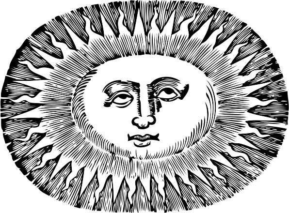 Sun Face Clip Art Image - ClipSafari