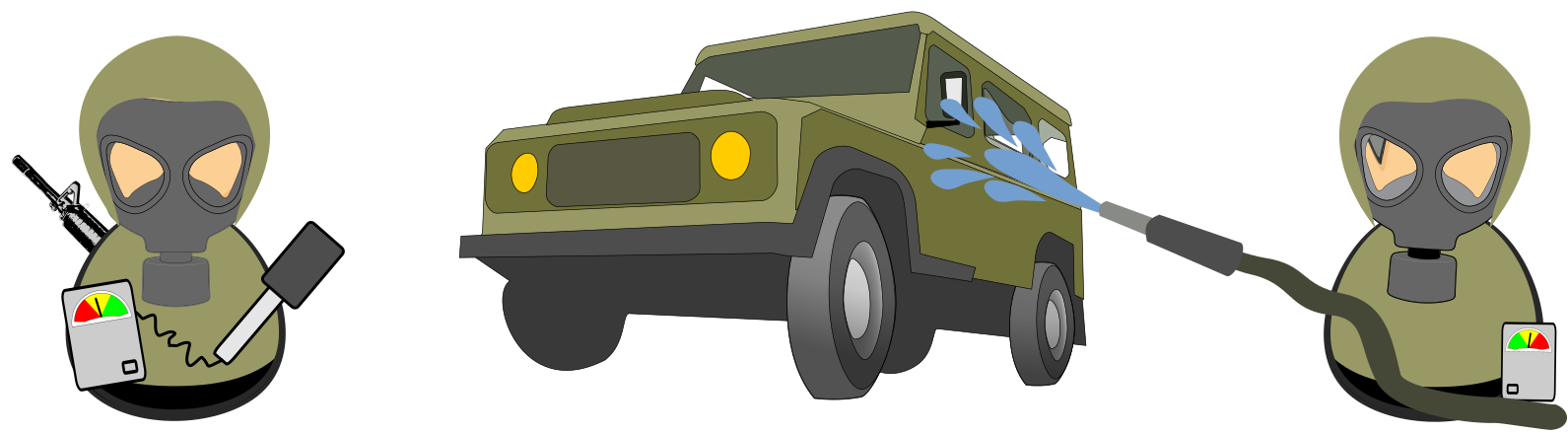 Hazmat military car decontamination Clip Art Image - ClipSafari