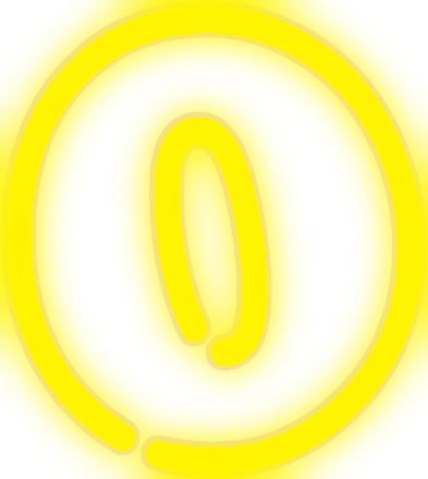 Neon Numerals-0 Clip Art Image - ClipSafari