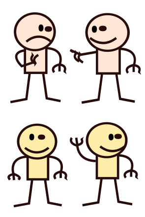Four Stickmen Clip Art Image - ClipSafari