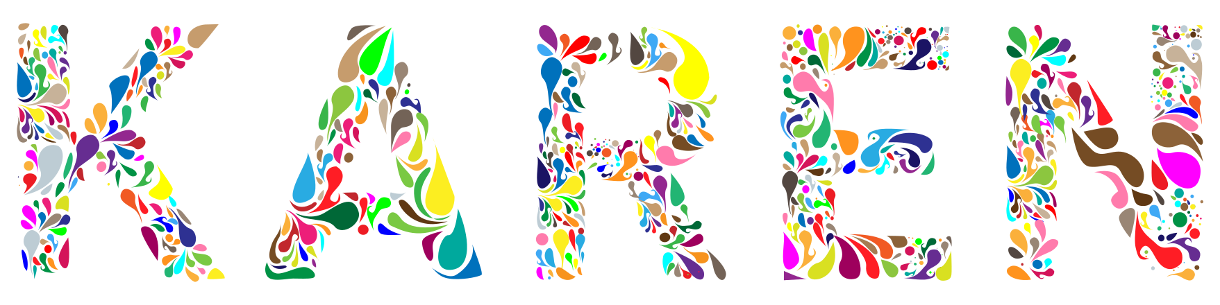 Karen Typography Clip Art Image - ClipSafari