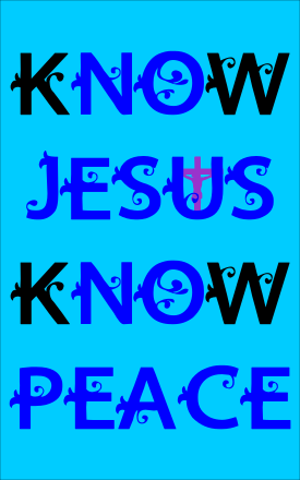 Know Jesus, Know Peace Clip Art Image - ClipSafari