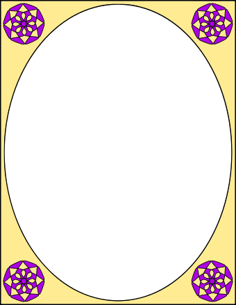 Oval frame color Clip Art Image - ClipSafari