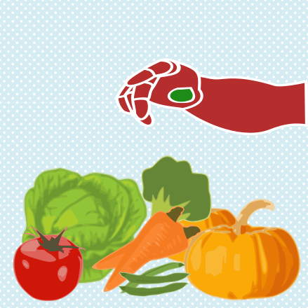 Vegetable Hand Clip Art Image - ClipSafari