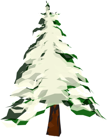 Tree Covered With Snow Clip Art Image - ClipSafari