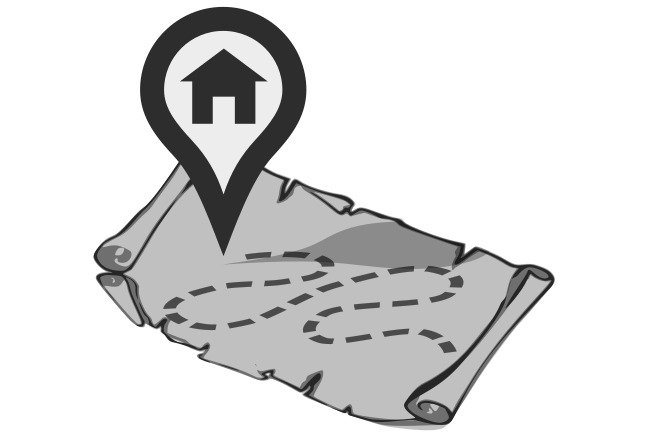 Map of Home Location Clip Art Image - ClipSafari