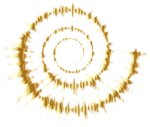 Gold Sound Wave Spiral Clip Art Image - ClipSafari