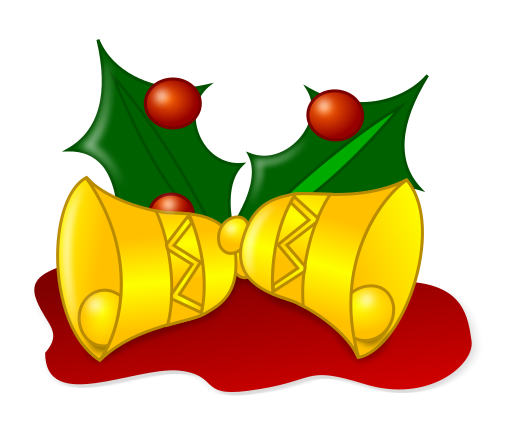 Jingle Bells With Holly Clip Art Image - ClipSafari