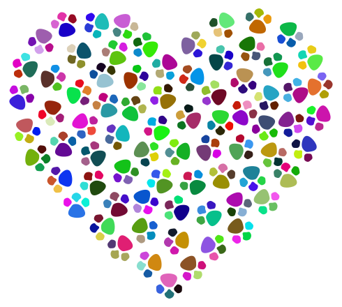 Heart of Many Colors Clip Art Image - ClipSafari