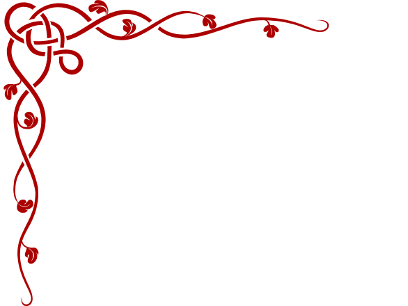 Red Corner Border Clip Art