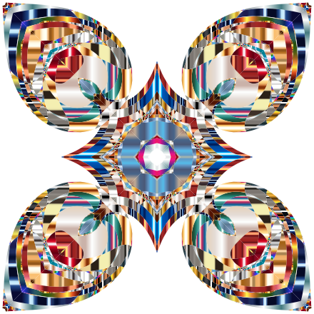 Colorful Flower Design Clip Art Image - ClipSafari