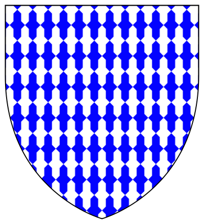 Blue and White Checkered Shield Clip Art Image - ClipSafari