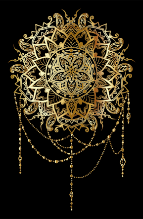 Gold Intricate Mandala Clip Art Image - ClipSafari