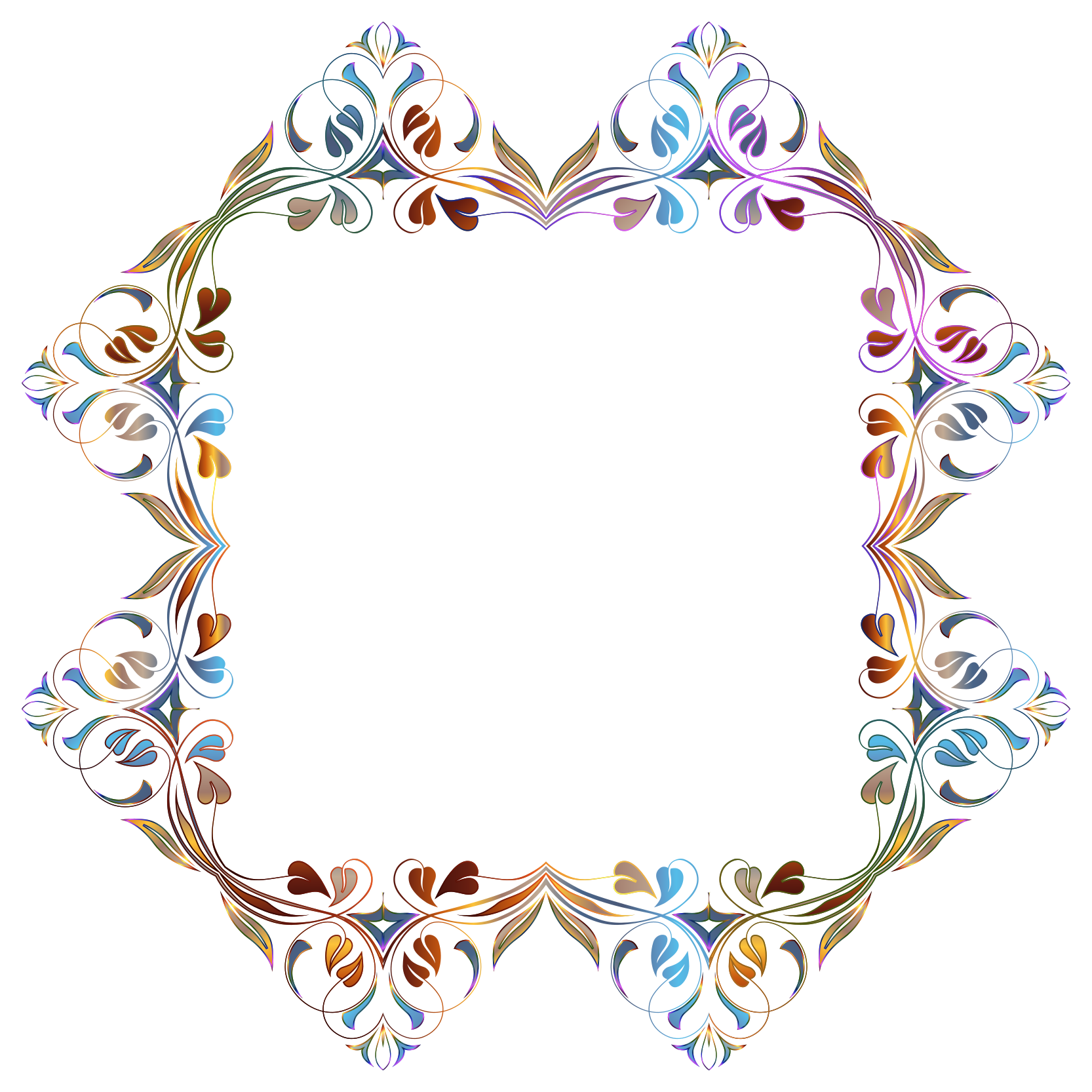 Floral Frame Clip Art Image - ClipSafari
