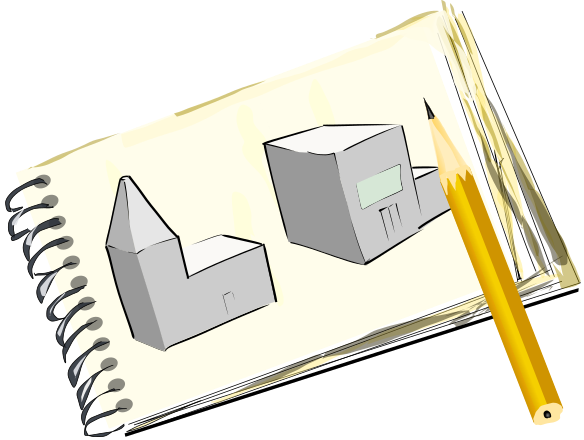 Sketchpad with drawings Clip Art Image - ClipSafari