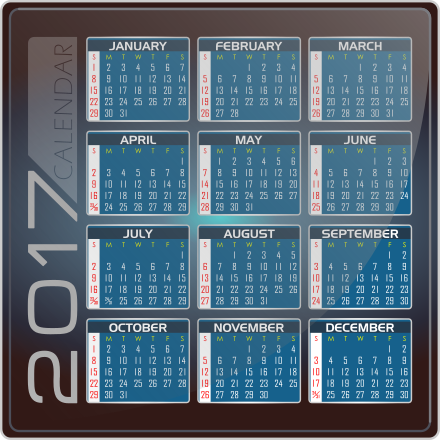2017 Calendar Clip Art Image - ClipSafari