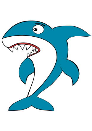 Standing Shark Clip Art Image - ClipSafari