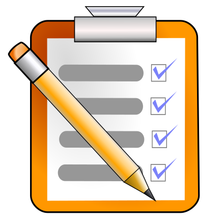 Checklist with Pencil Clip Art Image - ClipSafari