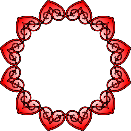 Red Heart Frame Clip Art Image - ClipSafari