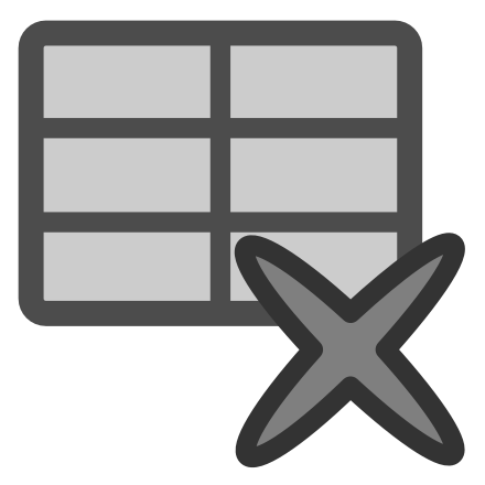 Delete Table Clip Art Image - ClipSafari