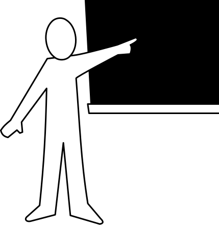 Figure Pointing Clip Art Image - ClipSafari