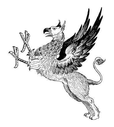 Griffin Line Art Clip Art Image - ClipSafari