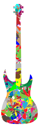 Colorful Guitar Clip Art Image - ClipSafari