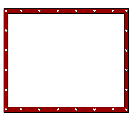 Red Heart Frame Clip Art Image - ClipSafari