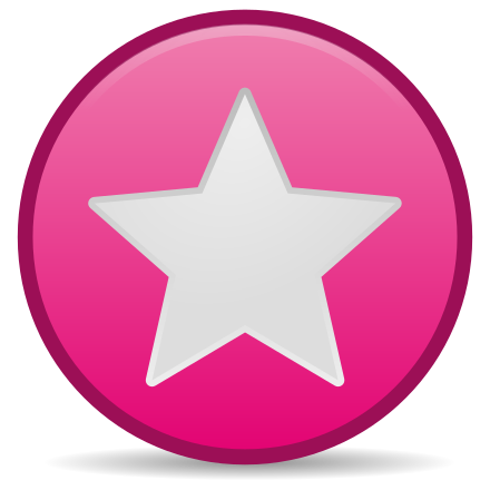Pink Star Button Clip Art Image - ClipSafari