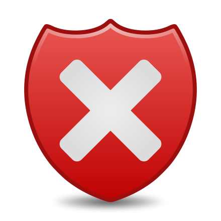 Red Shield with X Clip Art Image - ClipSafari